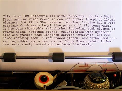 Ibm Selectric Typewriters Ibm Selectric Iii Refurbished W Extras Sold
