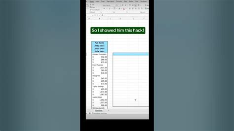 Did You Know This Hack Exceltrick2024 Excelshortcuts Newexcel