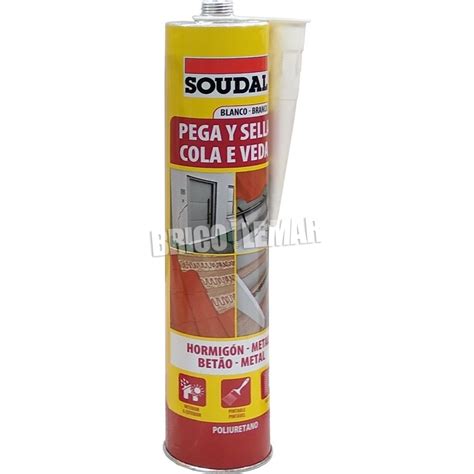 Buy Polyurethane Mastic 290ml White Paste And Seal Soudal Bricolemar