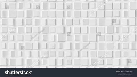 Random Rotated Many Small White Cube Stock Illustration 2107951958