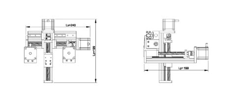 Multi Axis Ball Screw Linear Motion Gantry Module Cartesian Robot
