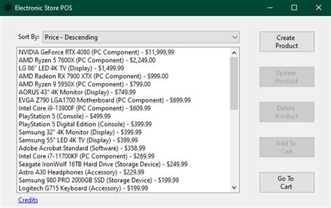 Github Mistysunmew Electronicsstorepos This Is A Class Project Winforms Application Which