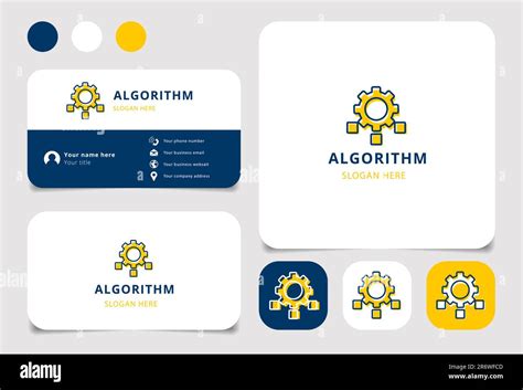 Algorithm Logo Design With Editable Slogan Branding Book And Business Algorithm Logo Design With Editable Slogan Branding Book And Business