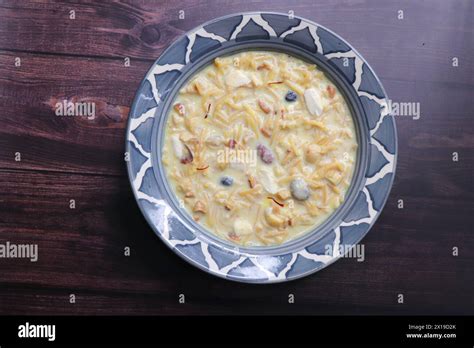 Sheer Khurma Semiya Kheer Vermicelli Khir Or Kheer Payasam Garnished