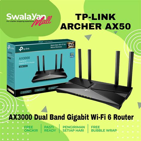 Jual Tp Link Archer Ax Ax Dual Band Gigabit Wi Fi Router Ax Shopee Indonesia