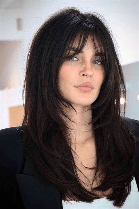 Bangs For Long Hair Oval Face Bangs On A Oval Face Long Haircuts
