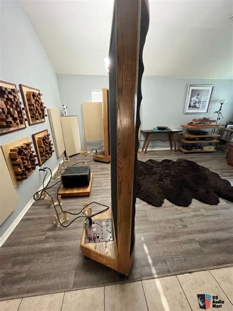 Sound Lab A3 Electrostatic Speakers Solid Oak Photo 4484534 Us Audio