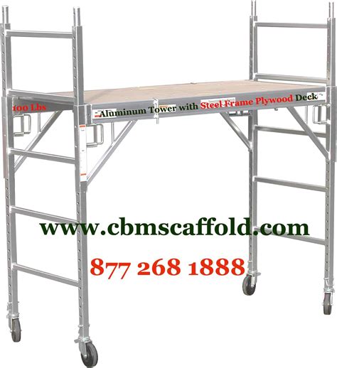 Cbm Scaffold Aluminum Scaffolding Rolling Tower 17 Standing High With