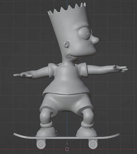 Bart Simpson 3d Model 3d Printable Cgtrader