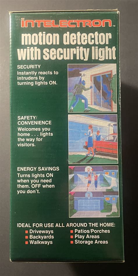 Intelectron Motion Detector With Security Light Model Bc 863k Ebay
