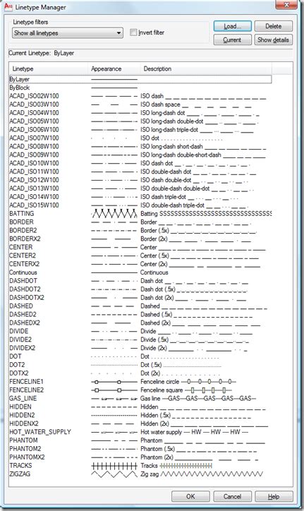 Loading Multiple Linetypes Into AutoCAD Using NET Through The Interface