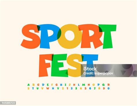 벡터 밝은 포스터 스포츠 페스트 크리에이티브 수채화 알파벳 문자와 숫자 세트 수영 동작 활동에 대한 스톡 벡터 아트 및 기타 이미지 수영 동작 활동 컴퓨터 글자 다중