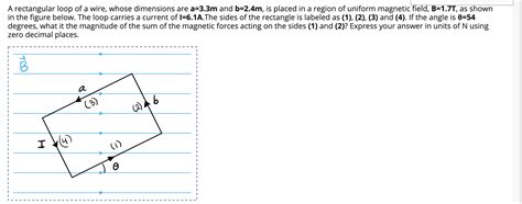 solved a rectangular loop of a wire whose dimensions are