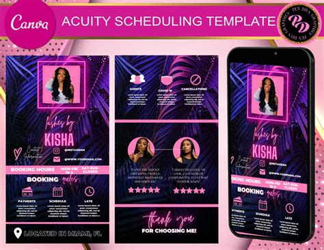 Acuity Schedule Template Diy Acuity Template Squarespace Template