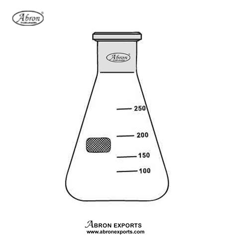 Conical Flask Diagram Flasks Erlenmeyer Conical Long Neck Without