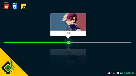 Custom Range Slider With Animation Using Html Css And Javascript Youtube