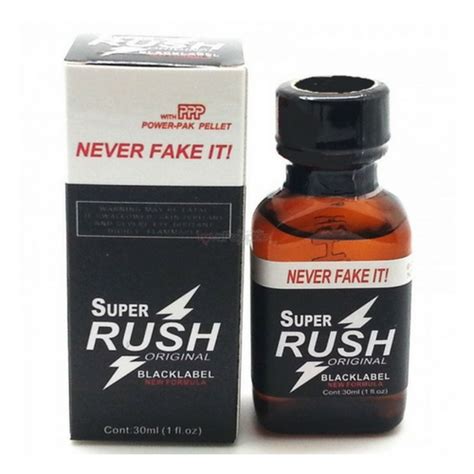 Super Rush Black Label 30ml Aussie Poppers