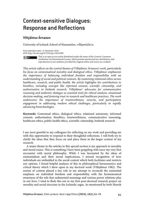 Pdf Context Sensitive Dialogues