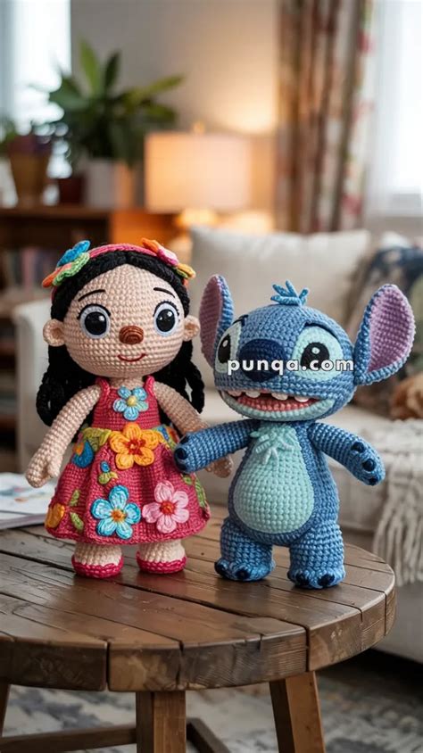Amigurumi Lilo And Stitch Duo Free Crochet Pattern