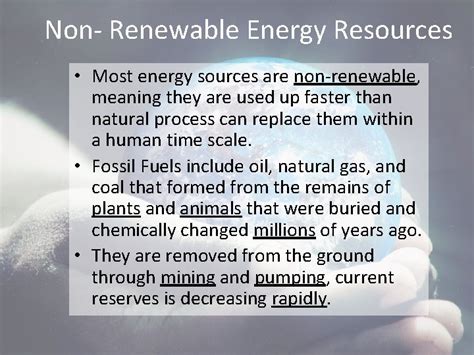 Human Impact On The Environment Non Renewable Energy