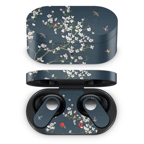 Enhance Your Oneplus Nord Buds With Birds White Floral Blossom Earbud