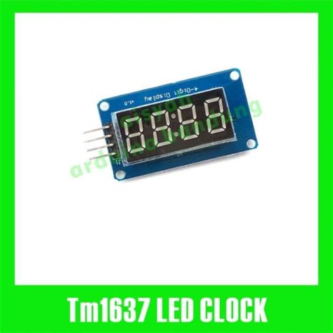Jual Dijual TM1637 DISPLAY MODULE FOR ARDUINO 7 SEGMENT 0 36INCH CLOCK