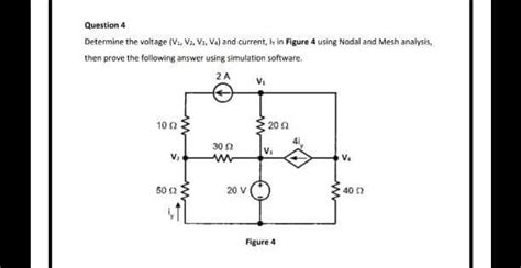 Solved Question Determine The Voltage V V V Va And Chegg Com