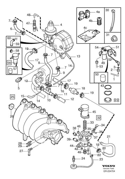 Illustrated Engine Diagram For Volvo S40 Parts