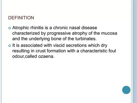 Atrophic Rhinitis Pptx