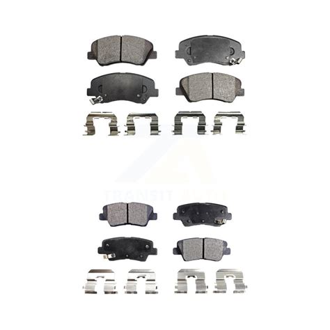 Front Rear Ceramic Brake Pads Kit For Hyundai Elantra Kia Accent Forte