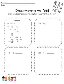 Partial Sums Practice By Claire Coughenour TPT
