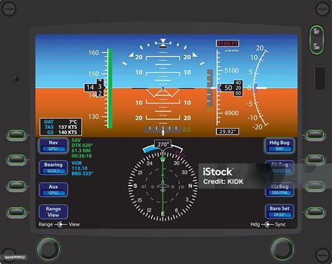 Avidyne Pfd Stock Illustration Download Image Now Aerospace Industry Air Vehicle Airplane