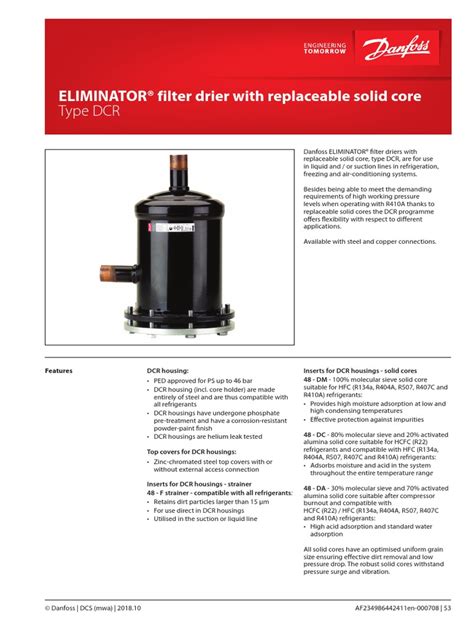 Danfoss Filtro Carcaça Dcr Pdf Electrical Connector Pipe Fluid