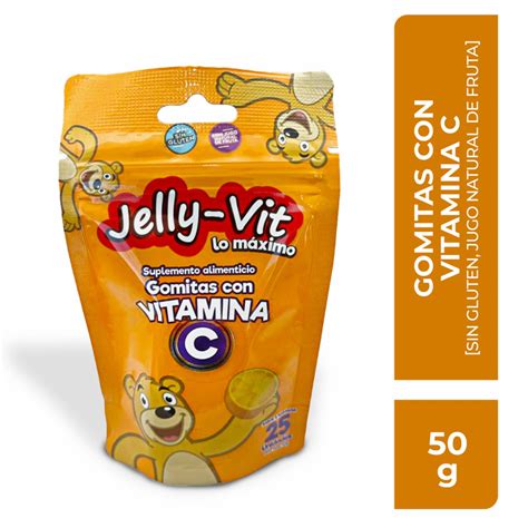 Vitamina C En Gomitas Sabor A Naranja Jelly Vit 25 Uds 50 G Supermaxi