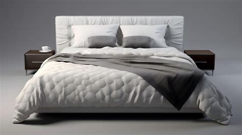 Premium Ai Image Sleek And Stylish Modern Bed In Captivating Front