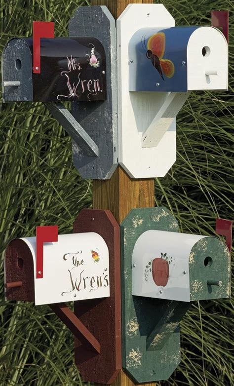 9 Birdhouse Mailbox Ideas Bird Housesfeeders Old Mailbox Bird Houses