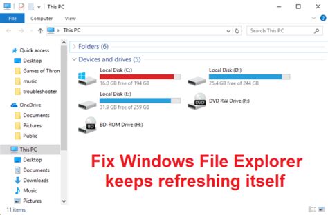 Fix Windows File Explorer Keeps Refreshing Itself Techcult