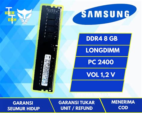 Ram Samsung Ddr4 8gb Longdimm 2400 Lazada Indonesia