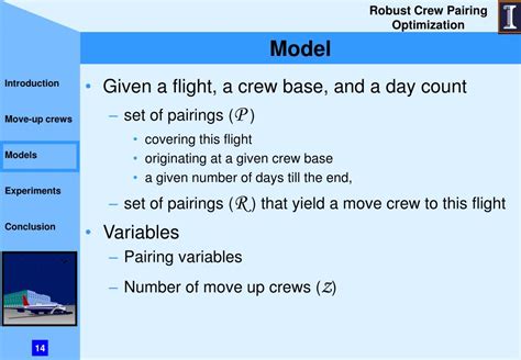 Ppt Robust Airline Crew Pairing Optimization Powerpoint Presentation