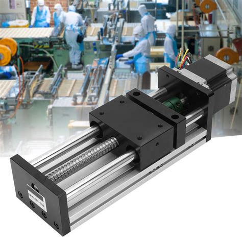 Linear Stage Actuator 100mm Effective Travel 1605 Ball Screw Guide Rail Sliding Table Nema23