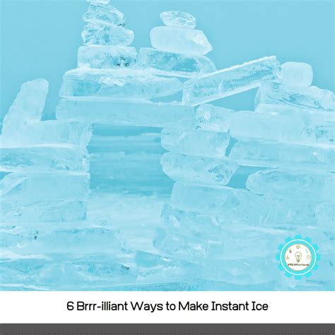 Brrr Illiant Instant Ice Experiments To Try