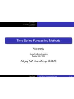 Time Series Forecasting Methods Time Series Forecasting Methods Pdf PDF PRO
