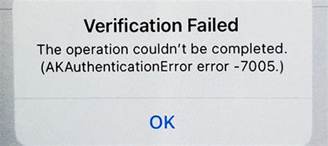 7 Solutions To AK Authentication Error 7005 On IPhone