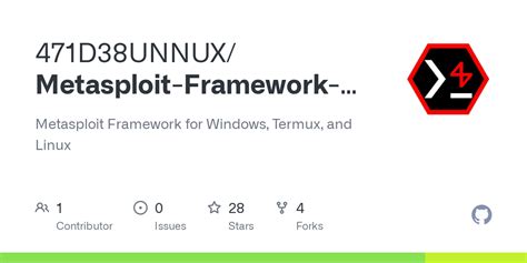 Github 471d38unnuxmetasploit Framework Installer Metasploit