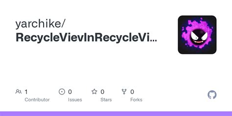 GitHub Yarchike RecycleVievInRecycleViewTest