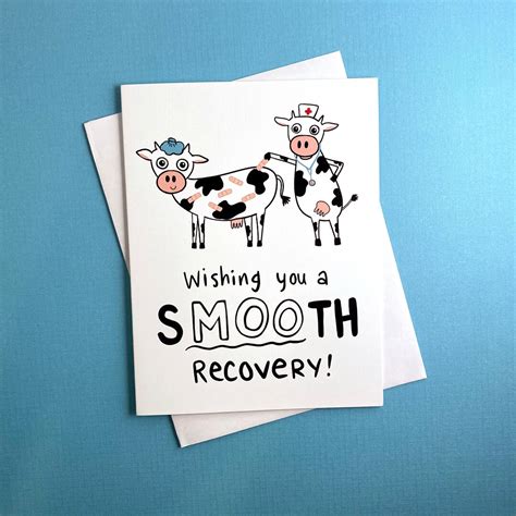 Funny Get Well Card Post Surgery T Recovery Greeting Etsy