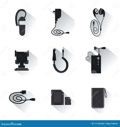 Mobile Accessories Devices Stock Vector Illustration Of Tools 111106154
