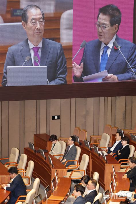 여야 첫 대정부질문 격돌김건희가 대통령인가·이재명 방탄 위해 탄핵·계엄령 선동 남발