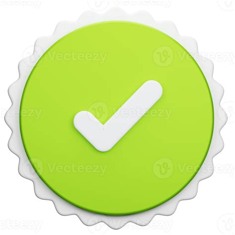 Accept Circle Button 3d Illustration 51098713 Png