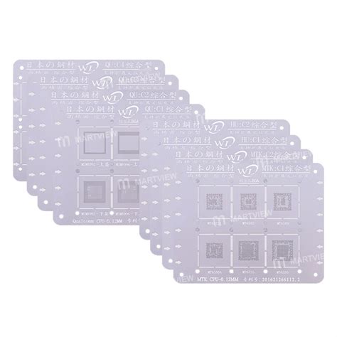 Wl 0 12mm Multi Function Bga Cpu Reballing Stencil Plant Tin Steel Net For Mtk Qualcomm